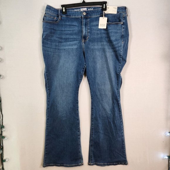 a.n.a | Jeans | Women High Rise Flare Jeans Size 22w Blue Denim Soft ...